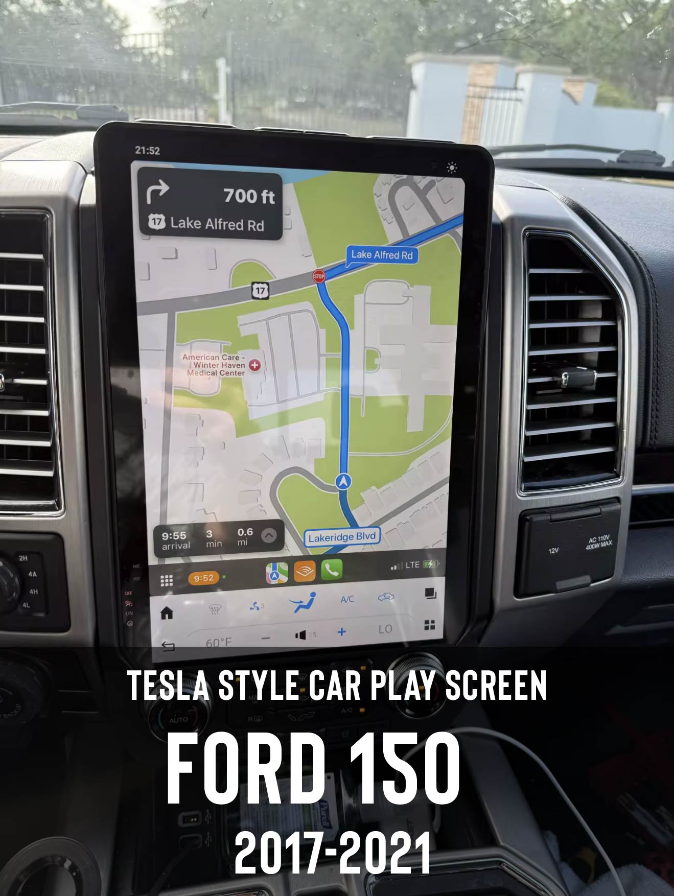 Ford F150 Tesla Style Screen 2017-2021 | 14.4" Plug & Play Upgrade ...